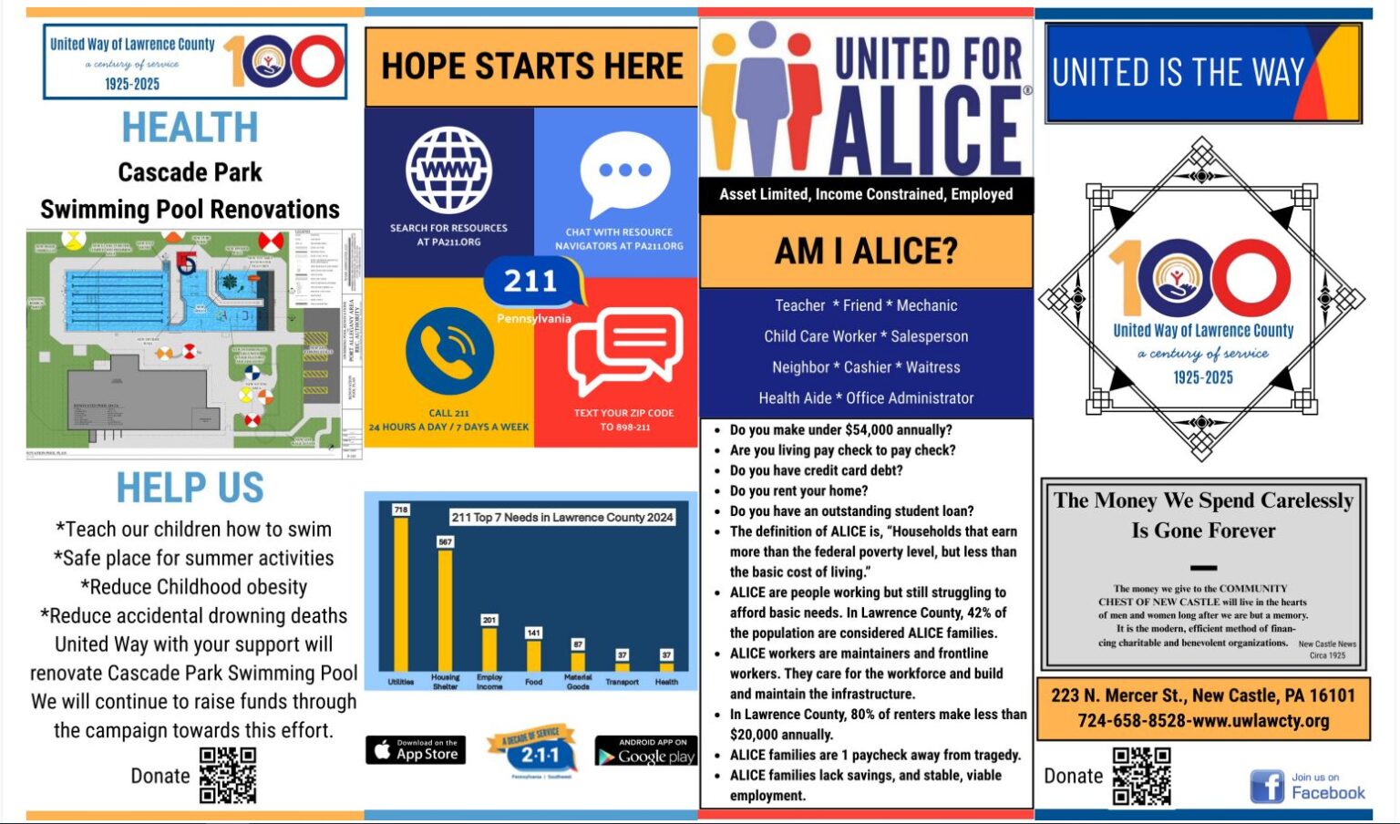 UW Campaign and Brochure - UNITED WAY OF LAWRENCE COUNTY